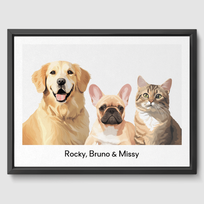 Custom Modern Dog Portraits by Professional Artists - PetPortraits.com ...