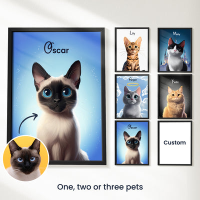 Custom Cat Caricature Portraits by Professional Artists | PetPortraits ...